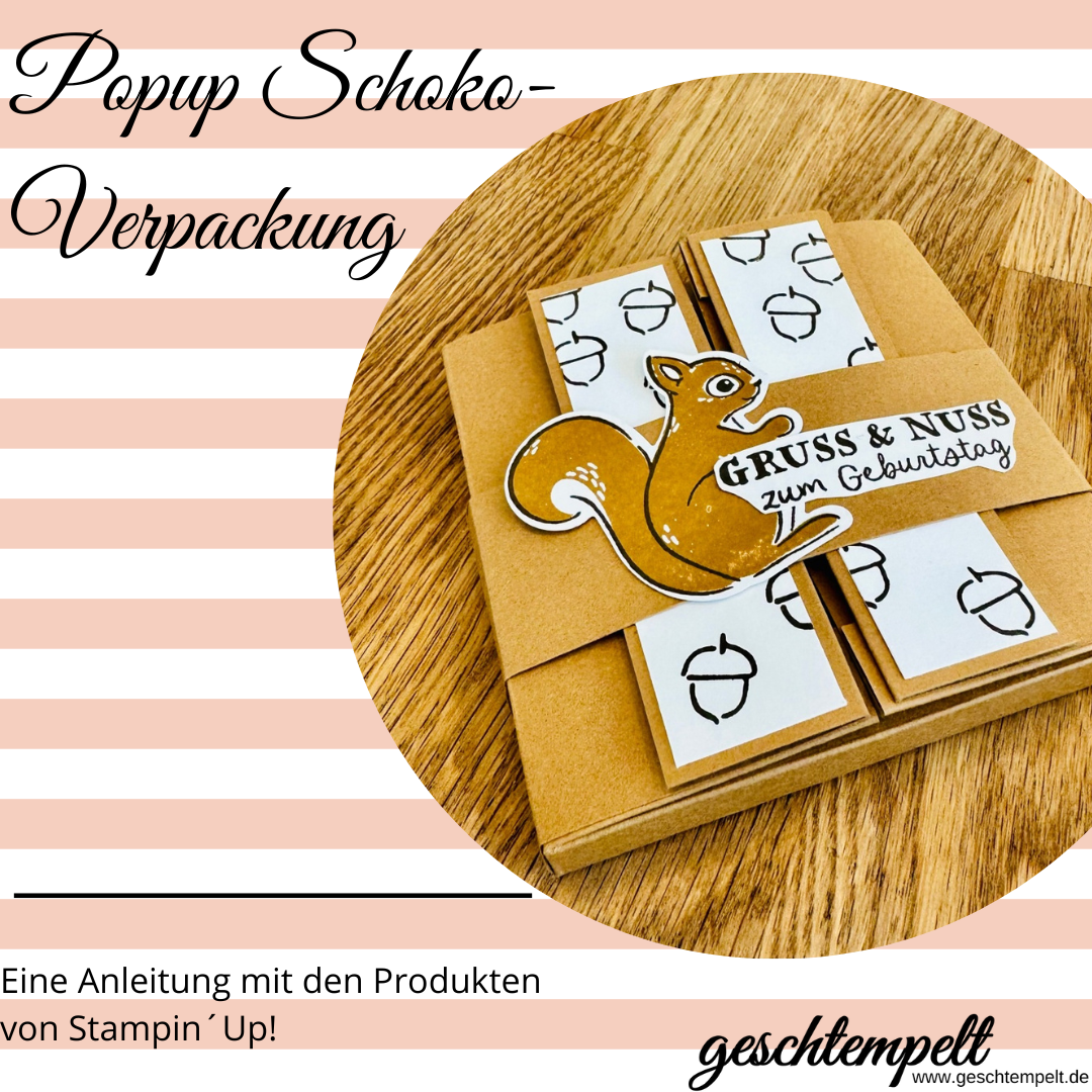 Popup Schoko Verpackung – eine Anleitung mit den Produkten von Stampin ...
